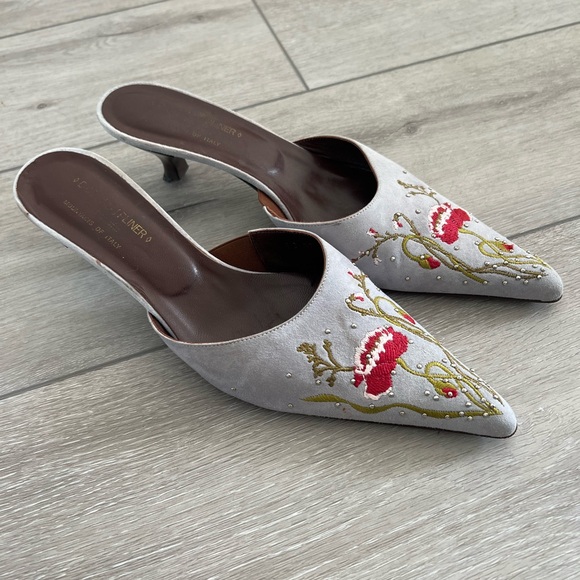 Donald J. Pliner | Shoes | Donald Pilsner Italian Embroidered Floral ...